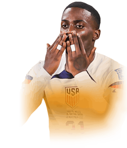 Timothy Weah FIFA 23 - 74 RARE - Rating - Ultimate Team | Futhead